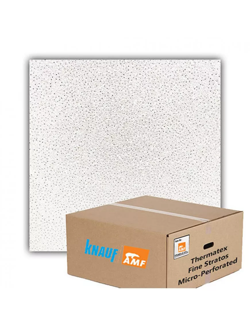 AMF Thermatex Feinstratos 600 x 600mm Board Edge - Box of 16 tiles
